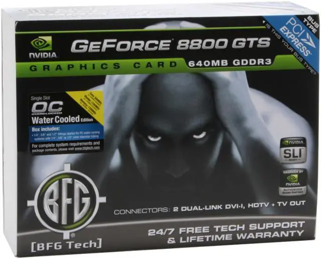 BFG Tech GeForce 8800 GTS Graphics Card BFGR88640GTSOCWCE - Newegg.com