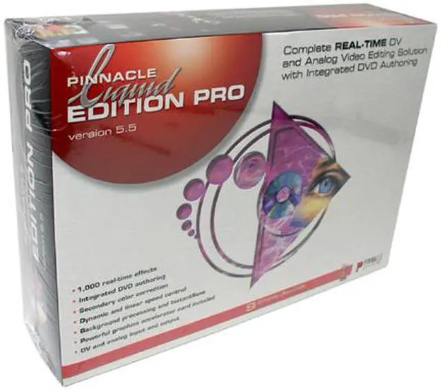 Pinnacle 210100281 Liquid Edition PRO version 5.5 and AGP Card - Newegg.com