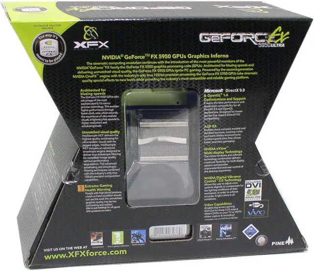 XFX GeForce FX 5950Ultra Graphics Card PVT38FUC - Newegg.com