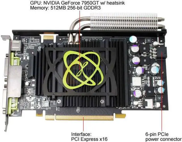 XFX GeForce 7950GT Graphics Card PVT71JYHF9 - Newegg.com