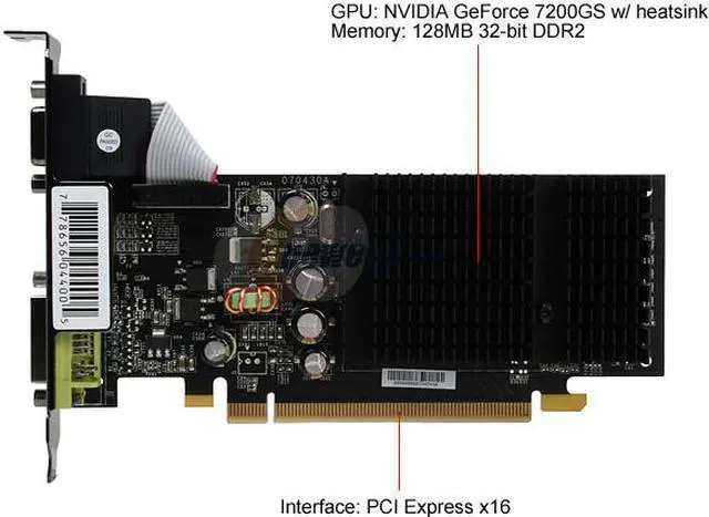 XFX GeForce 7200GS Graphics Card PVT72SPANG - Newegg.com