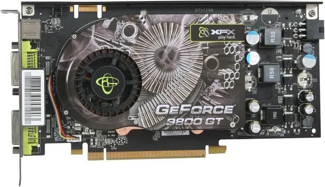 Open Box: XFX GeForce 9800 GT Graphics Card PV-T98G-YDL - Newegg.com