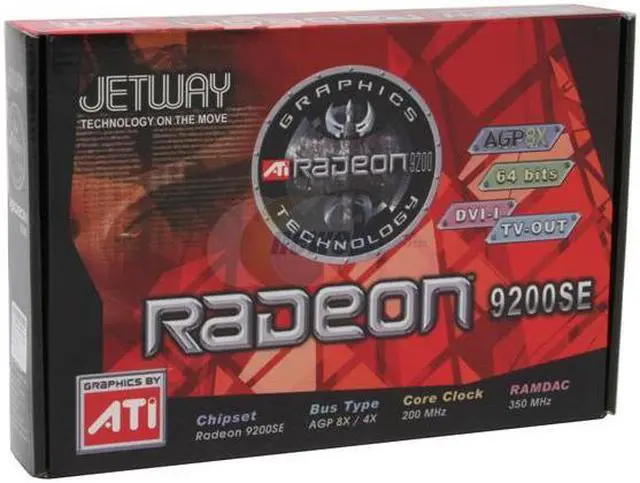 JetWay Radeon 9200SE Graphics Card 92SE-AD-128B - Newegg.com