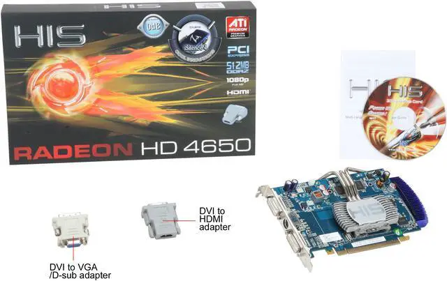 HIS Radeon HD 4650 Graphics Card H465PS512P - Newegg.com