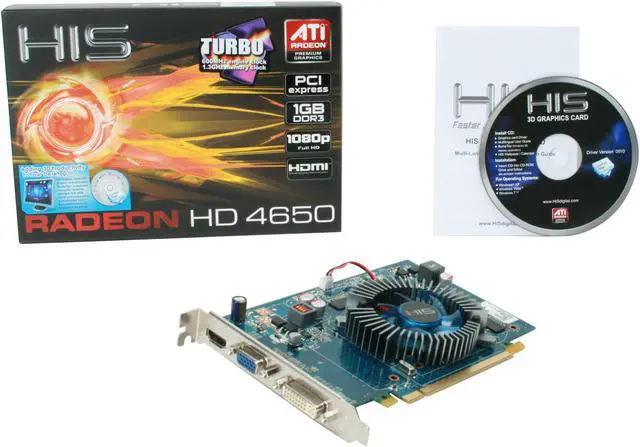 HIS Radeon HD 4650 Graphics Card H465FT1GH - Newegg.com