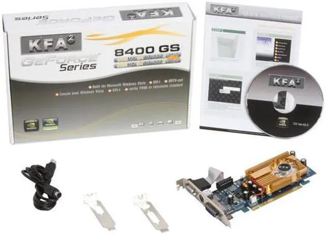 Galaxy GeForce 8400 GS Graphics Card 84SEE4HDFCXX - Newegg.com