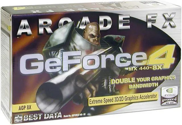 Open Box: Arcade FX GeForce4 MX440-8X Graphics Card GeForce 440-8X ...