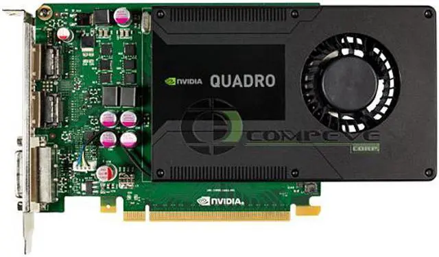 Hewlett-Packard Quadro K2000 C2J93AA 2GB 128-bit GDDR5 PCI Express 2.0 ...