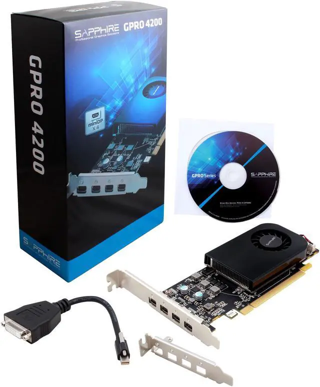SAPPHIRE GPRO 4200 Graphics Core Next (GCN) Graphics Card 32255-00-20G ...