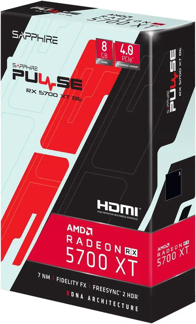 Sapphire Pulse RX 5700 XT BE 8GB GDDR6 PCI-E HDMI / TRIPLE DP OC w ...