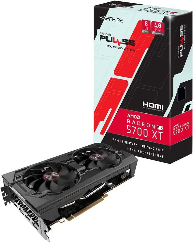 Sapphire Pulse RX 5700 XT BE 8GB GDDR6 PCI-E HDMI / TRIPLE DP OC w ...