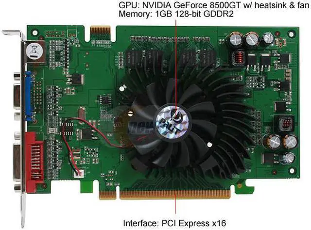 Palit GeForce 8500 GT Graphics Card NE+8500TXTD01 - Newegg.com