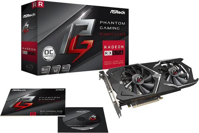 Open Box: ASRock Phantom Gaming X Radeon RX 570 Graphics Card RX570 8G ...