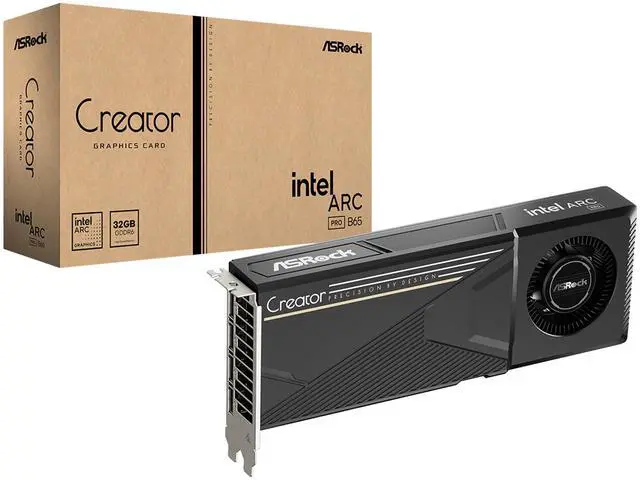 ASRock Arc Pro B65 B65 CT 32G 32GB 192-bit GDDR6 PCI Express 5.0 x16 ...
