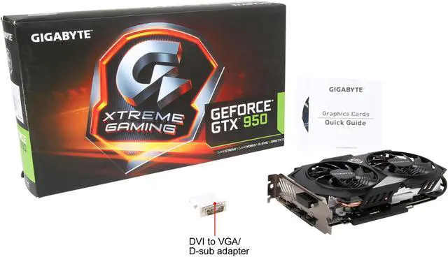 Refurbished: GIGABYTE GeForce GTX 950 Graphics Card GV-N950XTREME C-2GD ...