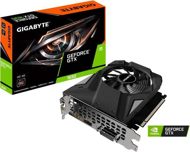 GIGABYTE GeForce GTX 1630 OC 4G Graphics Card, 4GB 64-bit GDDR6, GV ...