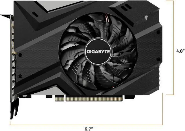 GIGABYTE GeForce GTX 1650 D6 OC 4G (rev. 4.0) Graphics Card, 4GB GDDR6 128-bit, GV-N1656OC-4GD ...