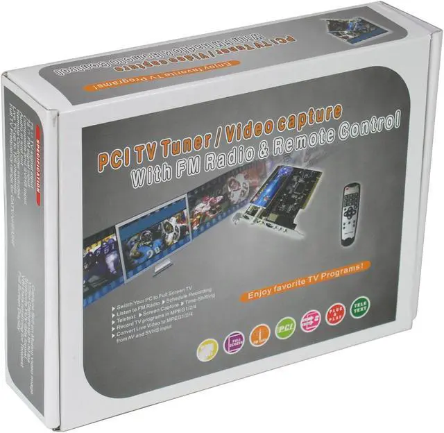 SABRENT SBT-TVFM TV Tuner Video Capture Card FM Radio w/ Remote ...