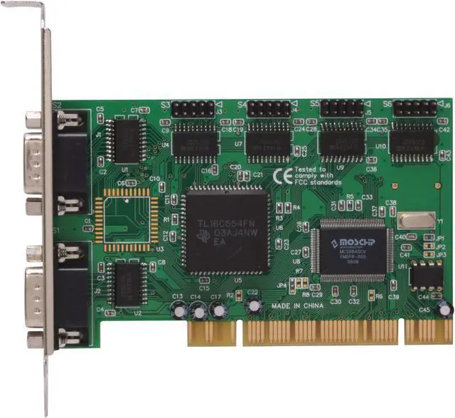 SYBA PCI 6 port Serial Card w/ Moschip MCS9845CV Model SY-PCI15001 ...