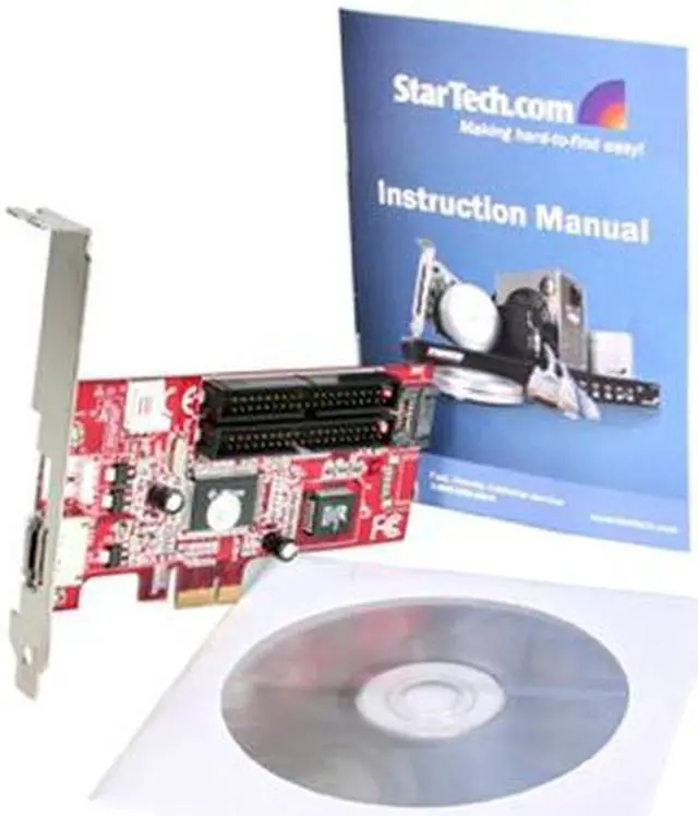 StarTech.com PCI Express SATA IDE Combo Controller Adapter Card Model ...