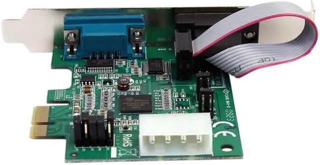 StarTech 2 Port Native PCI Express RS232 Serial Adapter Card with 16950 UART - Newegg.com