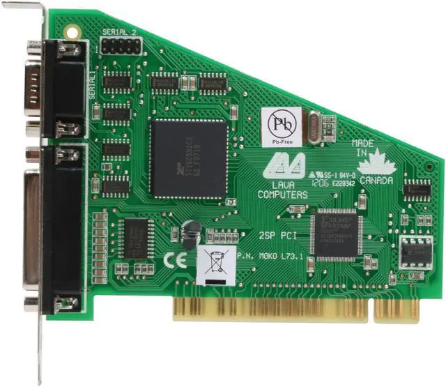LAVA Computer Dual Serial & Single Parallel Controller Model 2SP-PCI ...