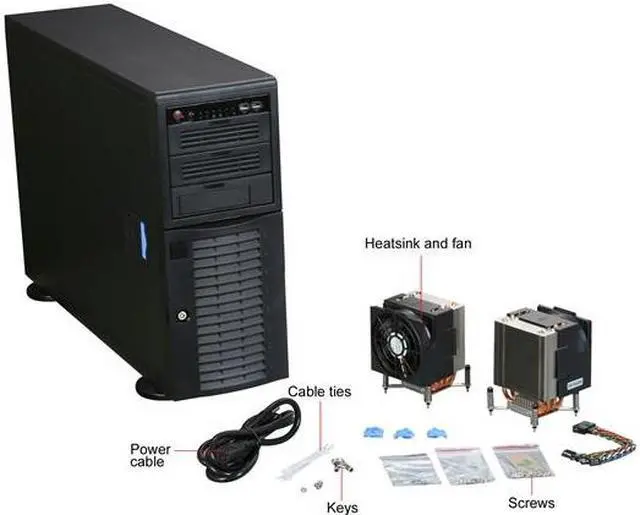 SUPERMICRO SYS-7046A-T Workstation/Server Nehalem-ready Barebone, Dual LGA1366 Intel Xeon 5600/ ...