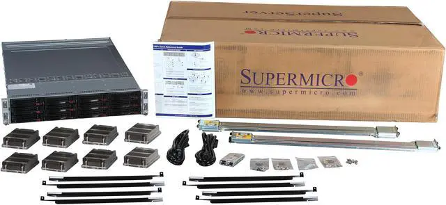 SUPERMICRO SuperServer SYS-6027TR-HTRF+ 2U Rackmount Server Barebone (Four Nodes) - Newegg.com