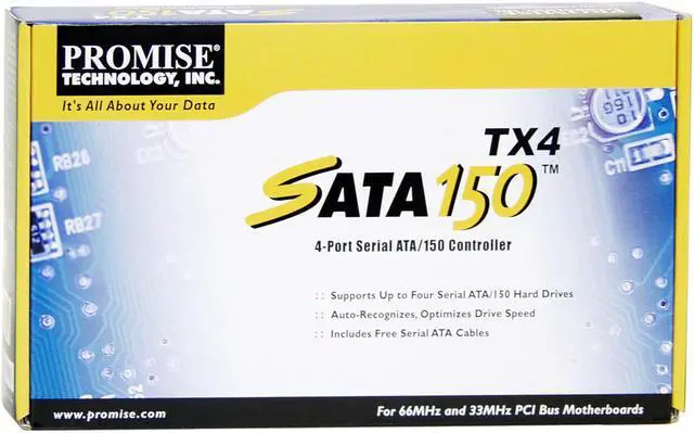 PROMISE SATA150 TX4 PCI SATA Controller Card - Newegg.com