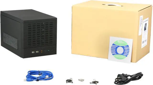Open Box: SANS DIGITAL AccuNAS Tower AN4L NAS + iSCSI 4 Bay NAS + iSCSI ...