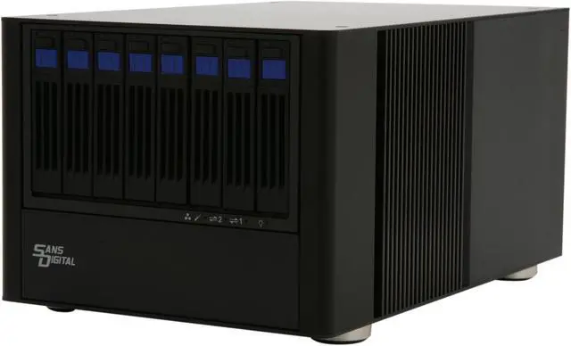Open Box: SANS DIGITAL MobileSTOR MS28XP 8 Bay 2.5 Tower 6G SAS / SSD ...