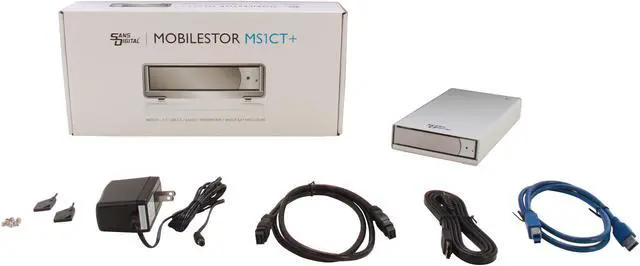 SANS DIGITAL MobileSTOR MS1CT+ SATA Single Bay Enclosure w/ Removable ...