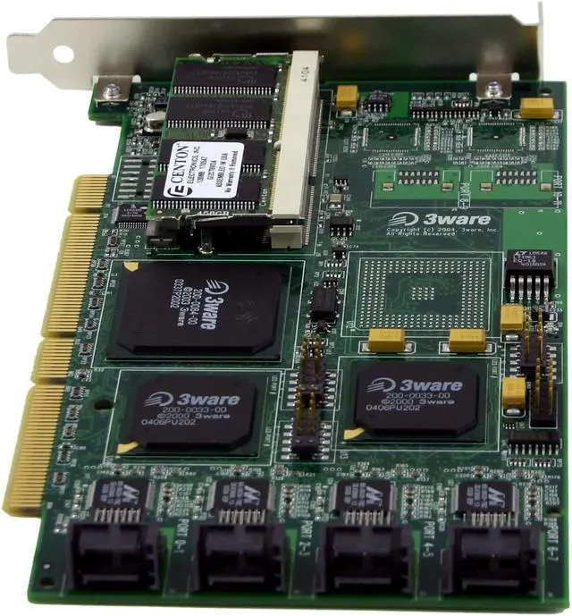 3ware 9500S-8 PCI 2.2 compliant 64-bit/66MHz SATA Controller Card ...