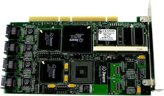 3ware 9500S-8 PCI 2.2 compliant 64-bit/66MHz SATA Controller Card ...