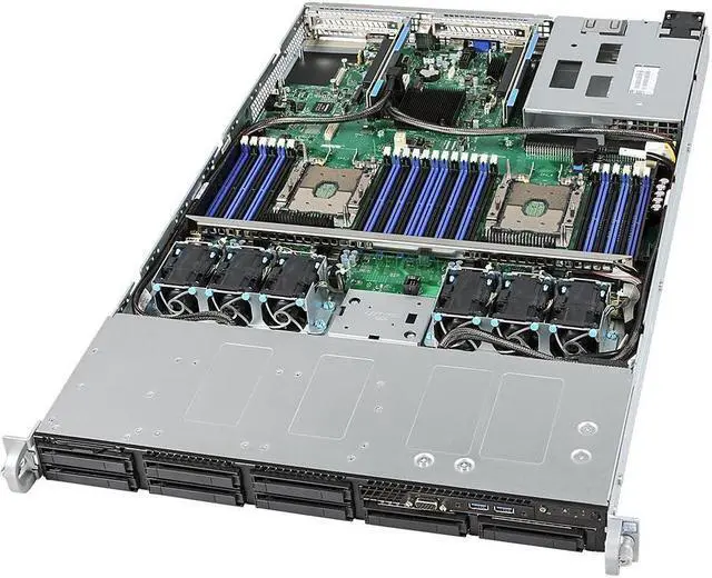 Intel R1208WFTZSR 1U Rackmount Server Barebone Dual Socket P Intel C624 ...