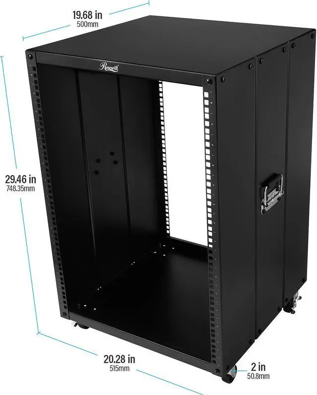Open Box: Rosewill 15U Portable Open Server Rack Rolling Cabinet with ...