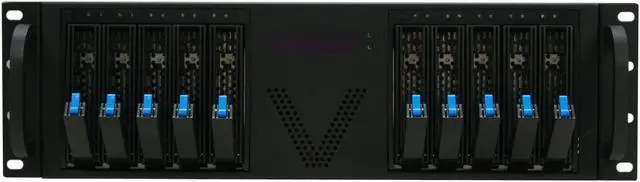 NORCO DS-1000 10-bay 3U Hot-swap Rackmount eSATA RAID Hard Drive ...
