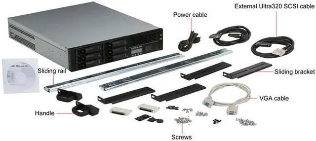 Enhance Technology R6 SCSI SCSI-to-SATA RAID Storage System - Newegg.com