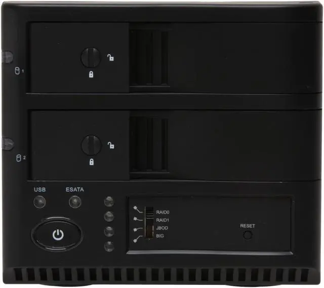 Open Box: iStarUSA v7Age220-SAU 2-Bay Tray-less USB 2.0/ eSATA RAID Box ...