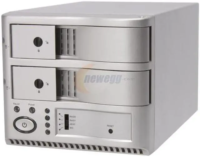 iStarUSA v7AGE220-UF 2-Bay Tray-less USB 2.0/ FireWire RAID Box ...