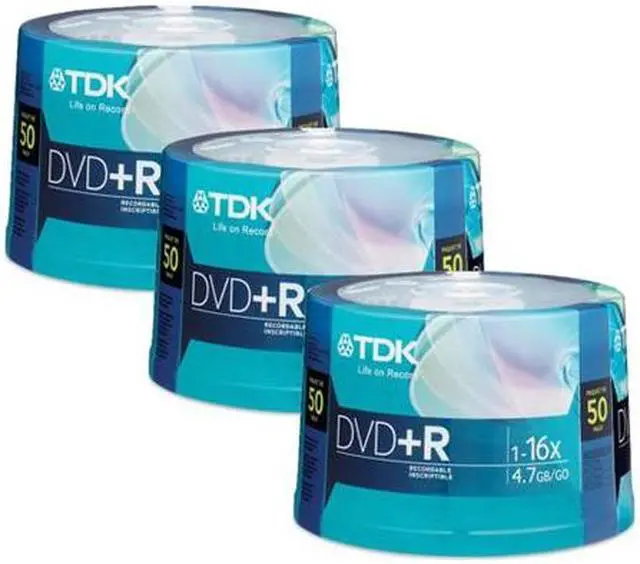 TDK 4.7GB 16X DVD+R 150 Packs Disc Model 48519-KIT - Newegg.com