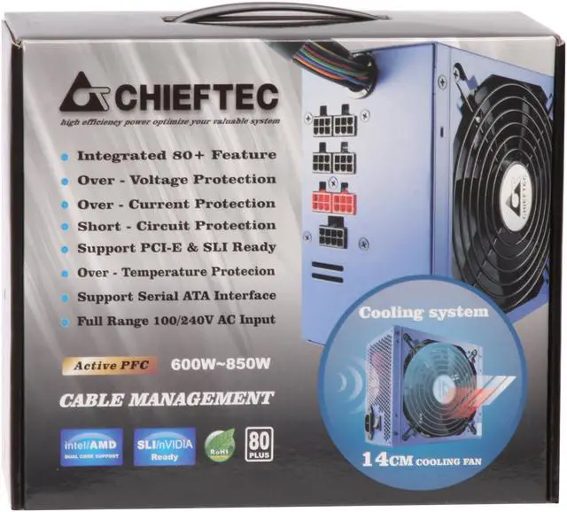 CHIEFTEC Turbo CFT-700-14C 700 W Power Supply - Newegg.com