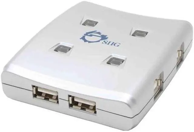SIIG JU-SW4212-S1 USB 2.0 Switch 4-to-2 - Newegg.com