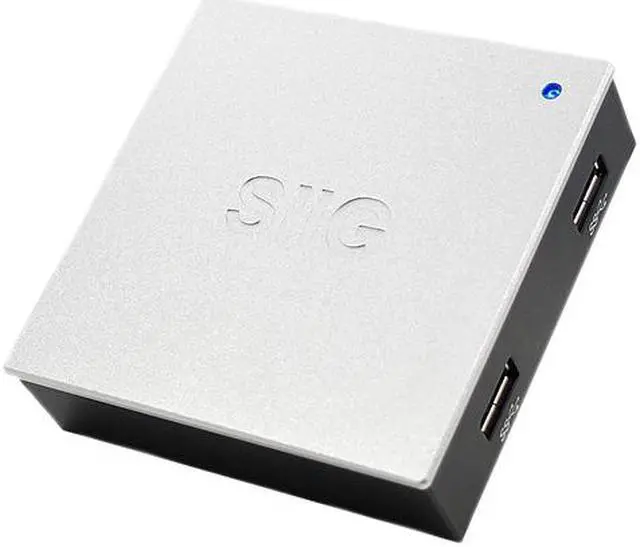 SIIG JU-H70311-S1 USB 3.0 & 2.0 Hub with Gigabit Ethernet and 5V/4A ...