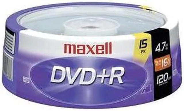 maxell 4.7GB 16X DVD+R 15 Packs Disc Model 639008 - Newegg.ca
