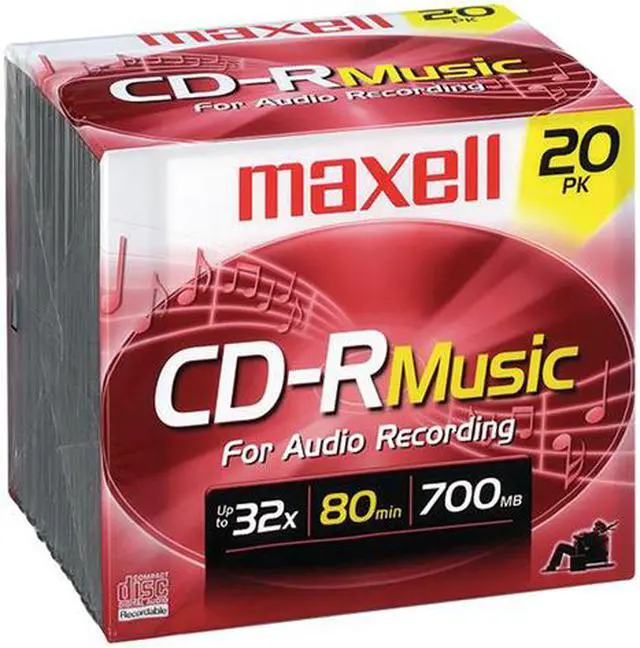 maxell 700MB 32X CD-R 20 Packs Disc Model 625330 - Newegg.com