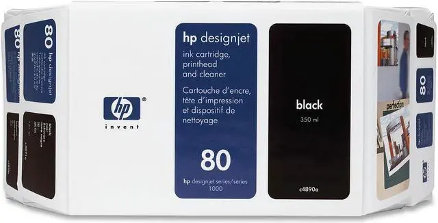 HP 80 Black Ink Cartridge and Printhead Value Pack (C4890A) - Newegg.com