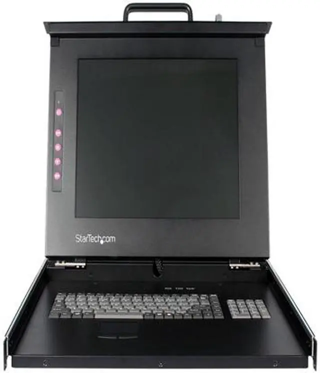 StarTech.com RACKCONS1501 1U 15" Rackmount LCD Console - USB + PS/2 LCD ...