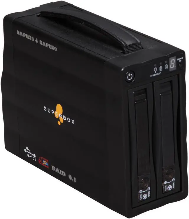 SNT ESATA232UESR Black External RAID Enclosure - Newegg.com