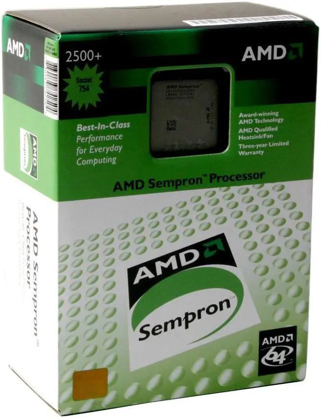 AMD Sempron 64 2500+ - Sempron 64 Palermo Single-Core 1.4 GHz Socket ...